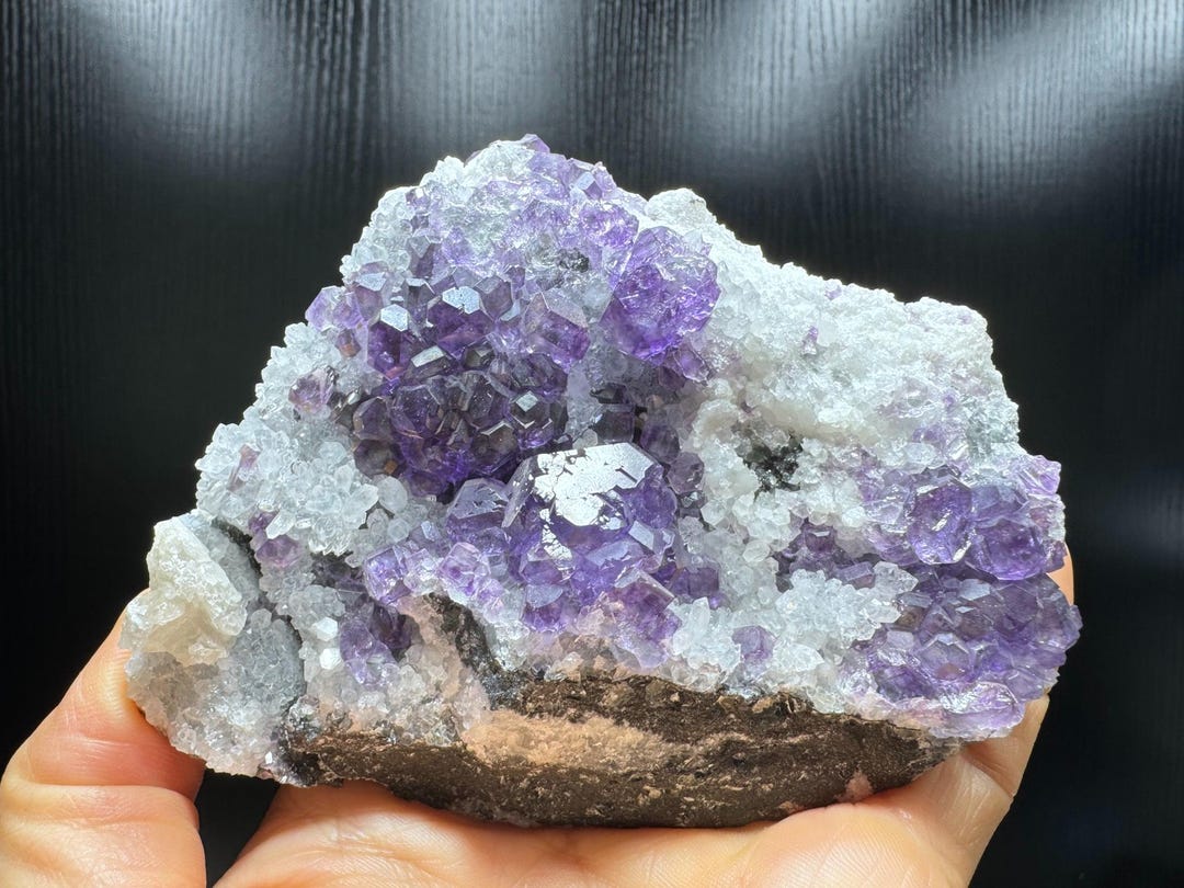 Purple Violet Fluorite Specimen From Fujian, China, Purple Cube ...