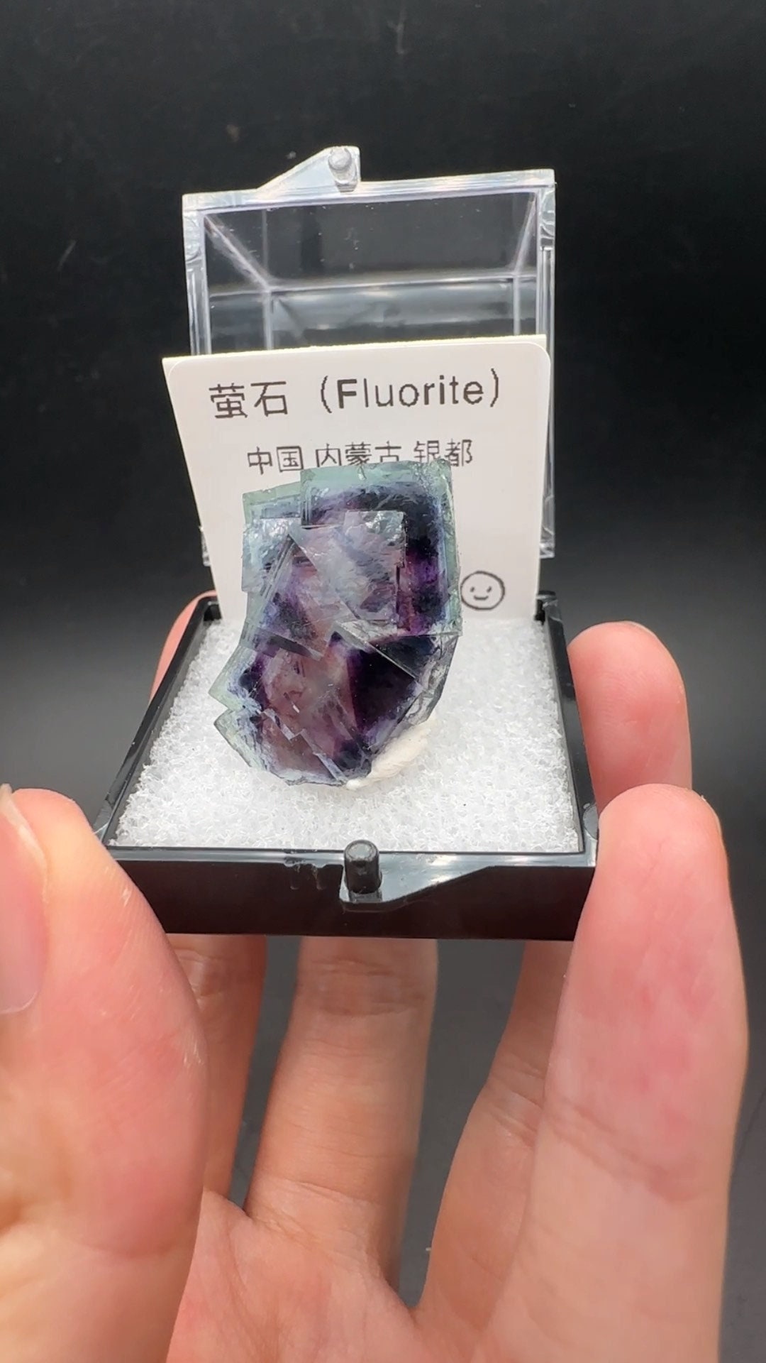 Purple Phantom Fluorite Specimen From Yindu Mine, Inner Mongolia, 30mm ...