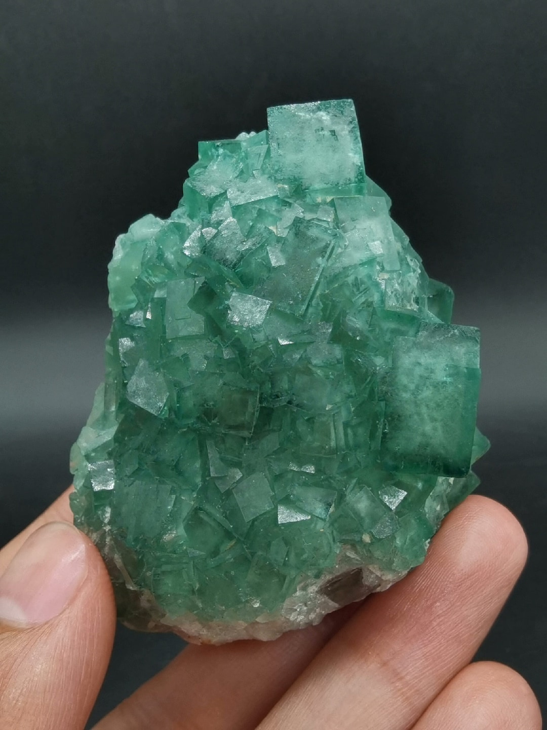 Green Daylight Fluorescent Fluorite Specimen From Madagascar, Cube ...