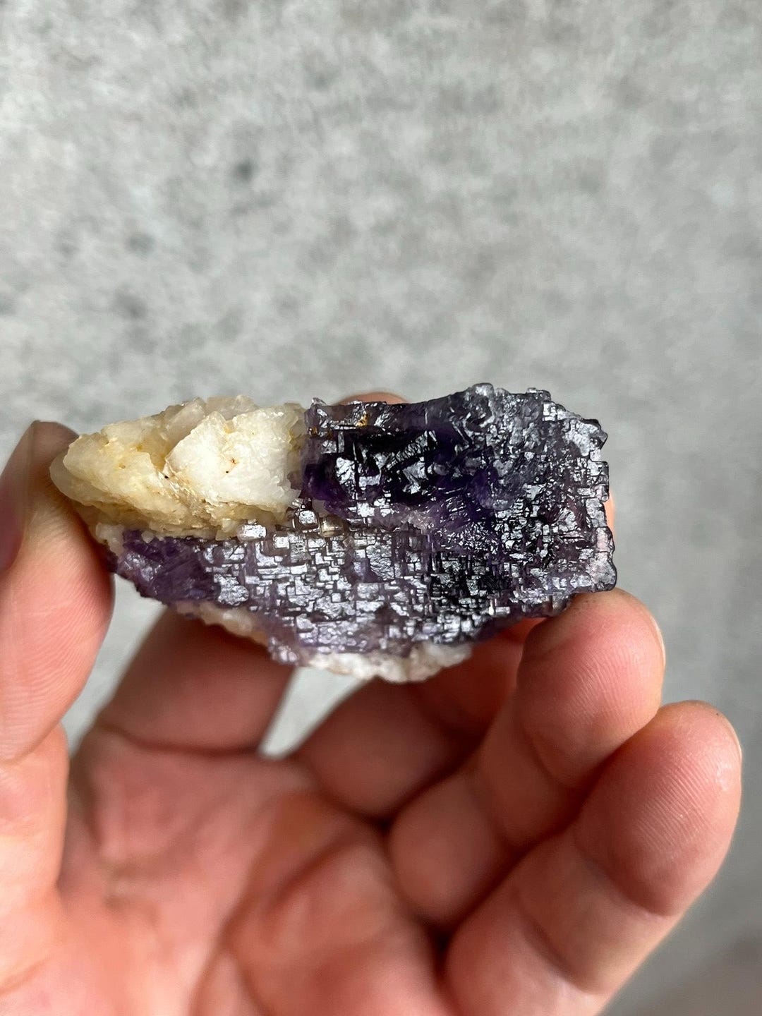 Purple Matrix Fluorite Piece From Akesu, XJ, China, Matrix Fluorite ...