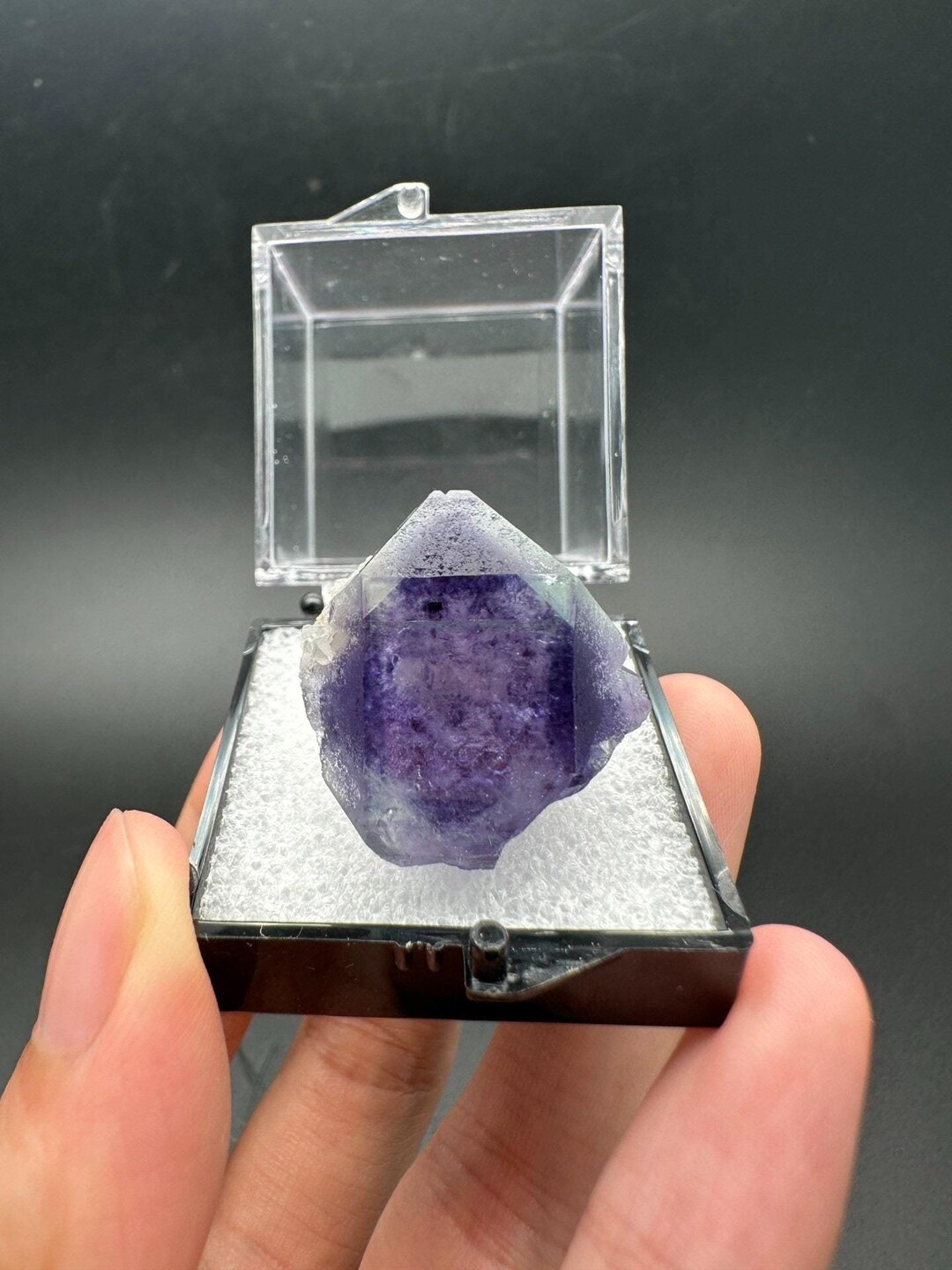 Purple Window Fluorite Specimen, 30mm Matrix Fluorite Mineral Specimen ...
