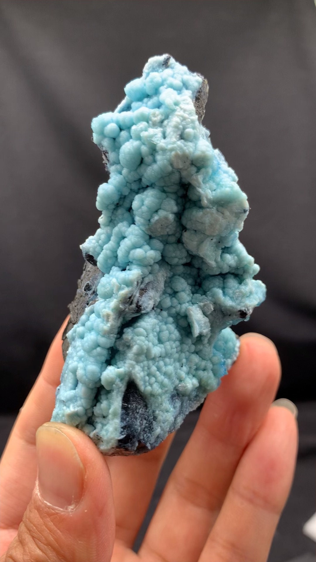 Blue Botryoidal Gibbsite Mineral Specimen Crystals, Natural Gibbsite ...