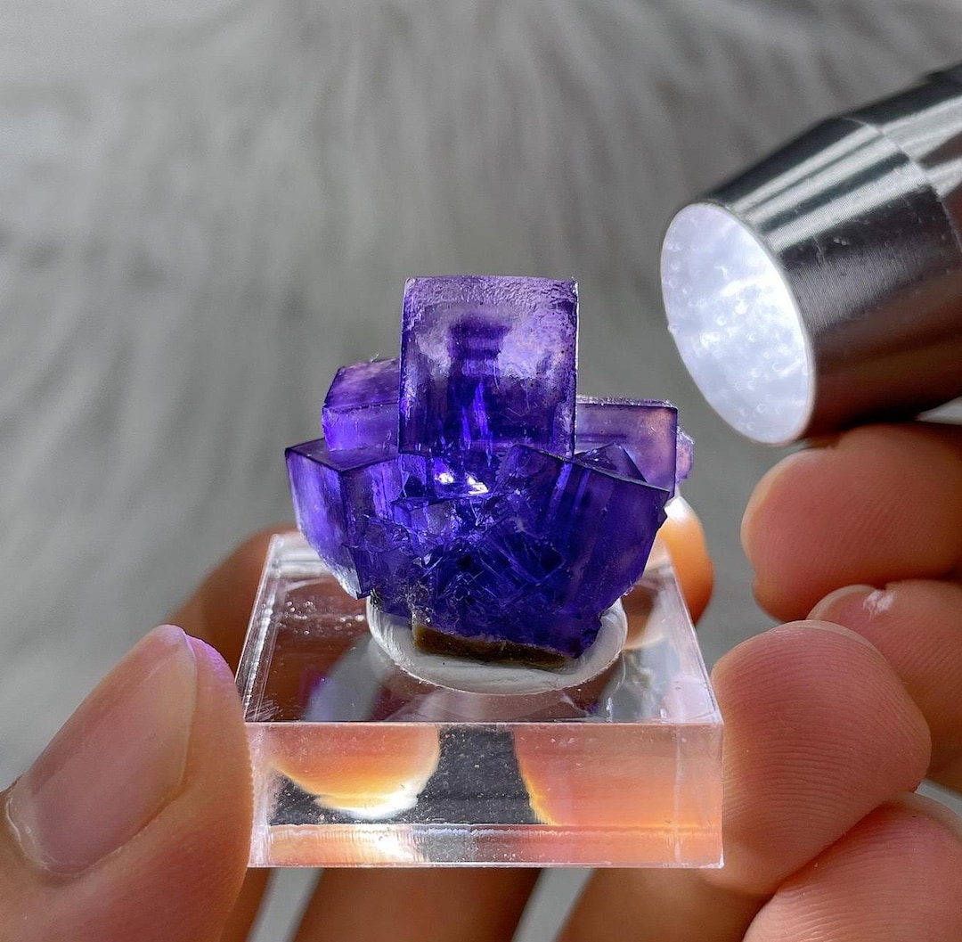 Purple Matrix Fluorite Piece From Akesu, XJ, China, Matrix Fluorite ...