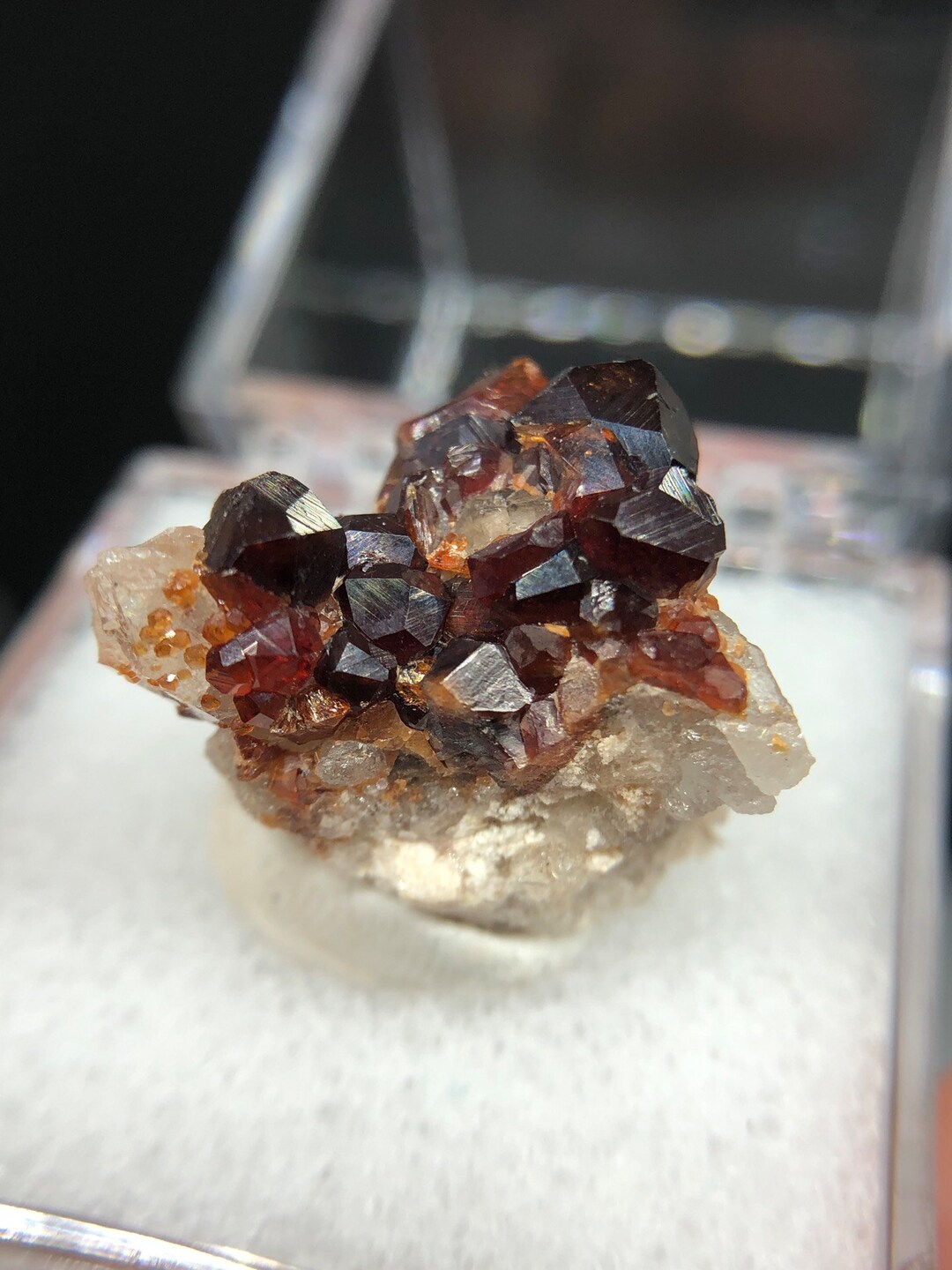 Orange Spessartine Garnet From Fujian Province, China, 34mm Matrix ...