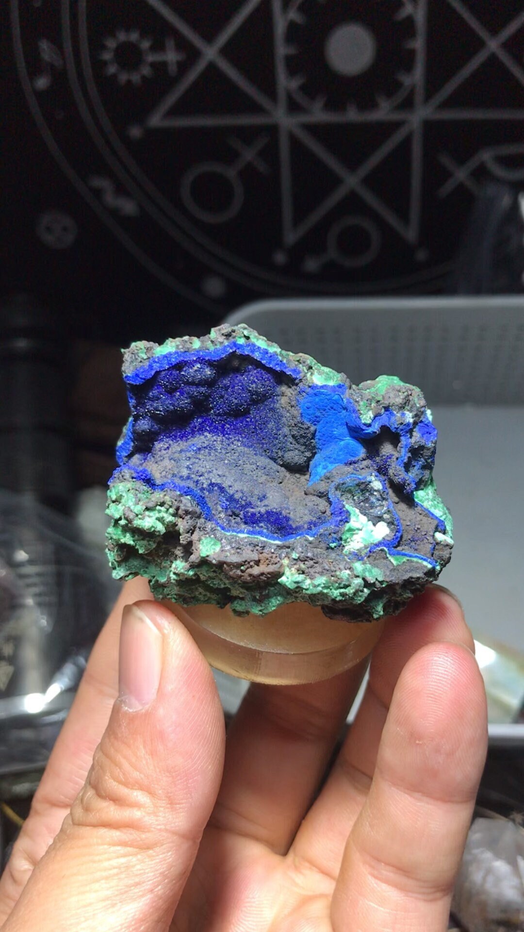 Blue Azurite Malachite Specimen, 35mm Matrix Vibrant Blue Azurite From ...