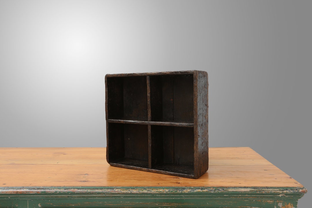 Industrial Wooden Tray in Wood With Old Layers of Paint and Nice Patina ...