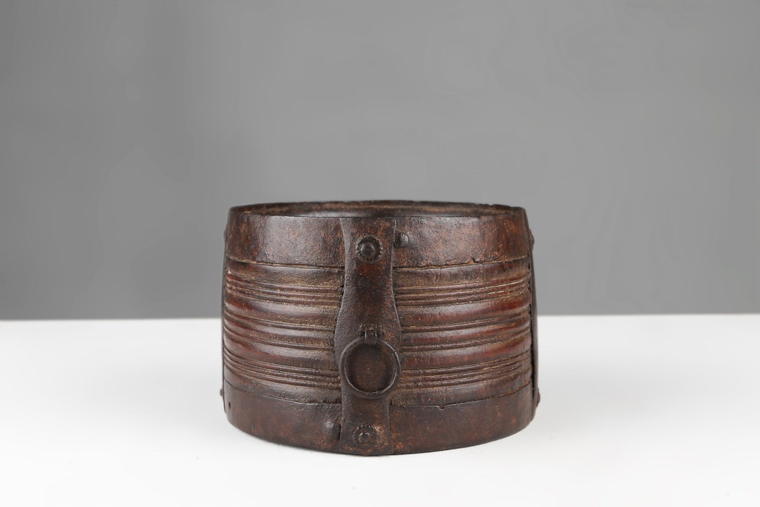 Wooden Medieval Jar Made of Wood and Metal, 1650 - Etsy