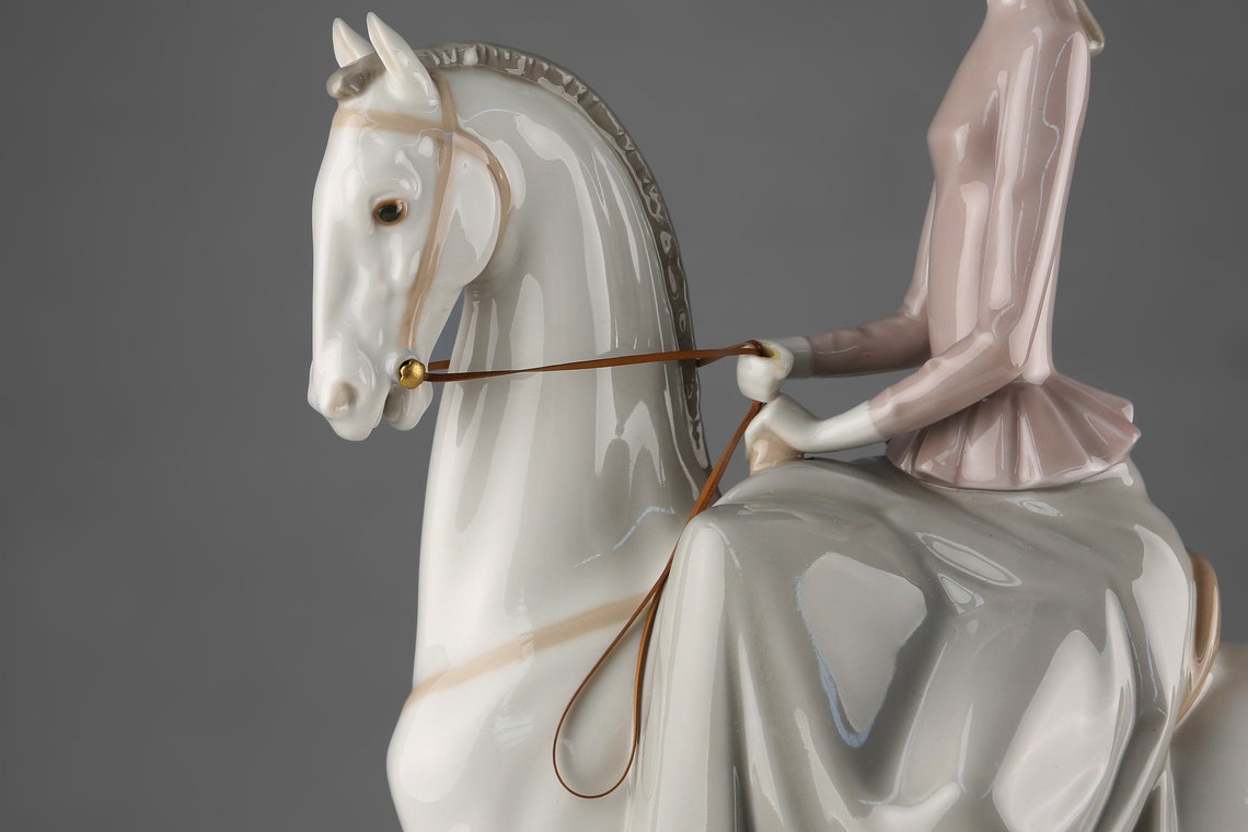 Lladro Woman on Horse Porcelain Figurine Handcrafted Beautiful - Etsy