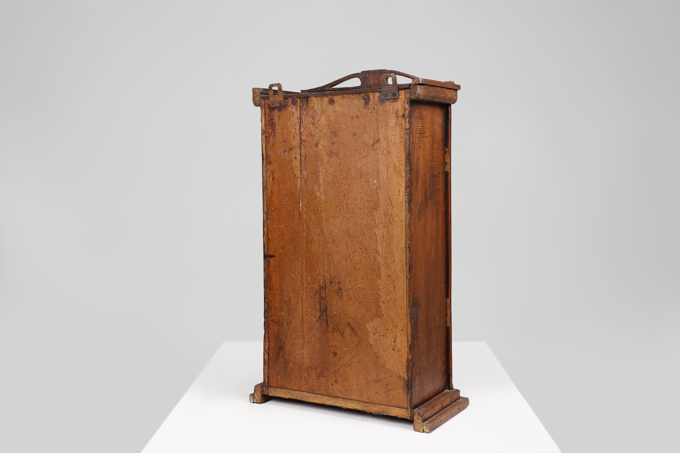 Vintage Art Deco French Shaving Cabinet or Wall Cabinet in Wood, 1930s ...