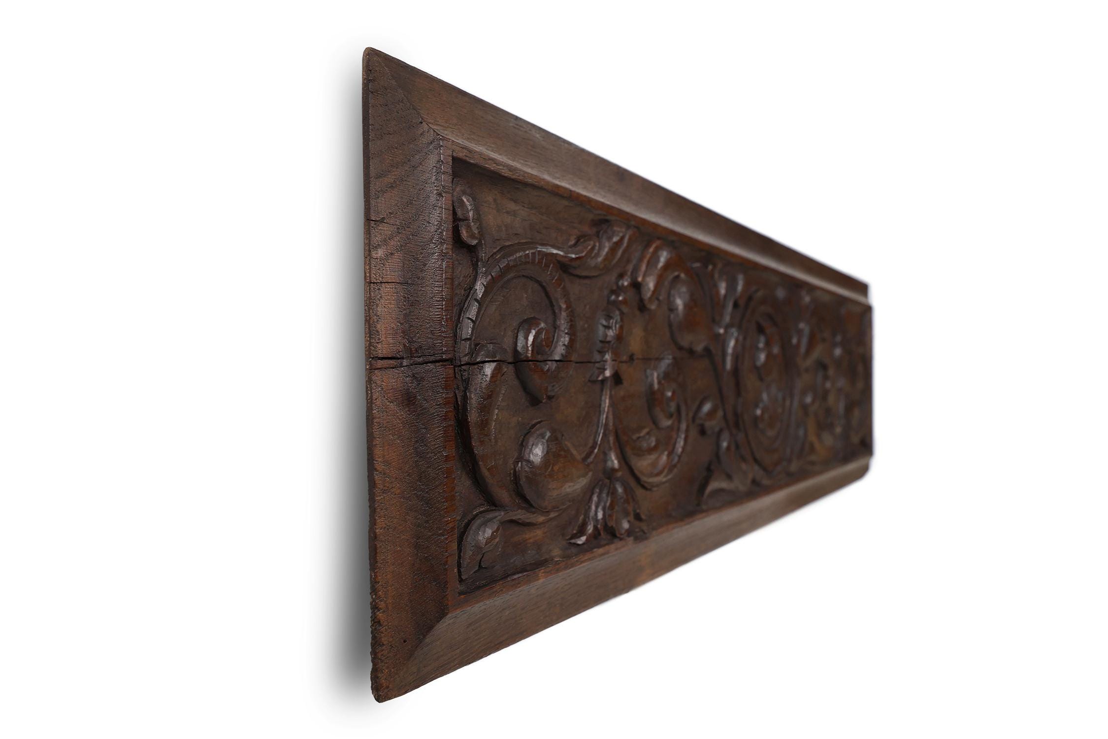 17th Century Gothic Sculpted Oak Panel, Belgium - Etsy
