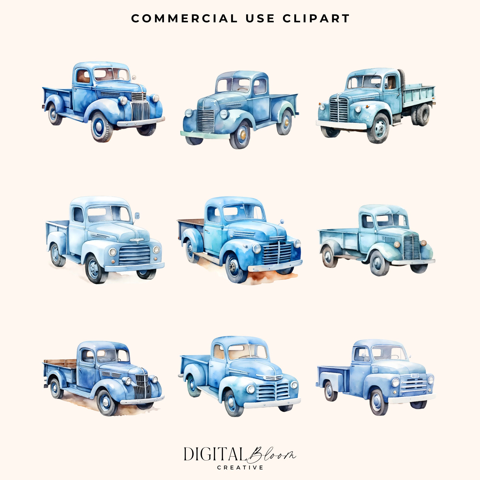 Little Blue Trucks Clipart Automobile PNG Car Graphics Pickup Truck PNG ...
