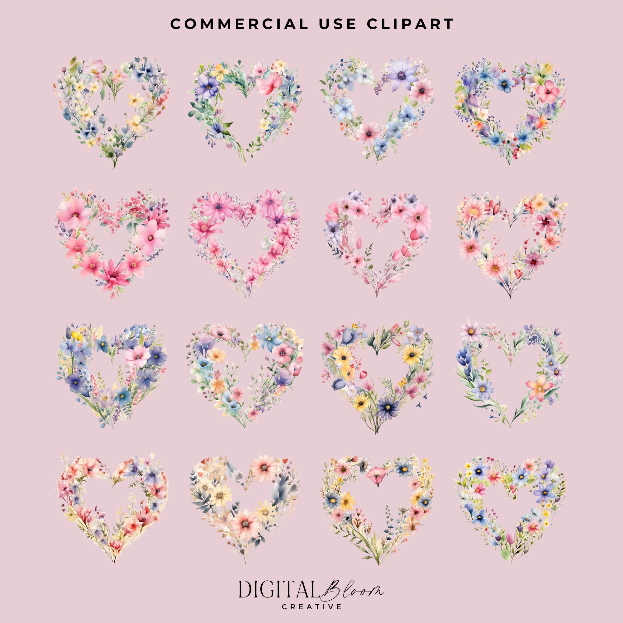 Heart Wreath Clipart PNG Greenery Frames Clip Art Floral Leaf ...
