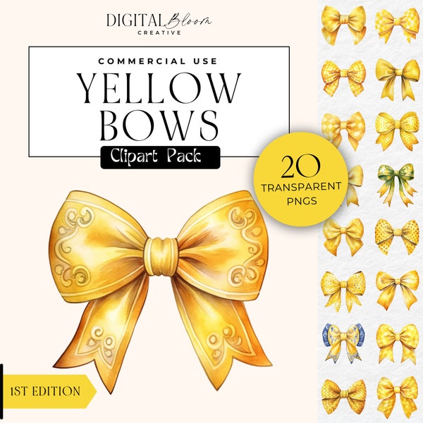 Yellow Coquette Bow Png - Etsy