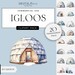 Igloo Clipart Eskimo Watercolor Clip Art North Pole PNG Winter Ice ...