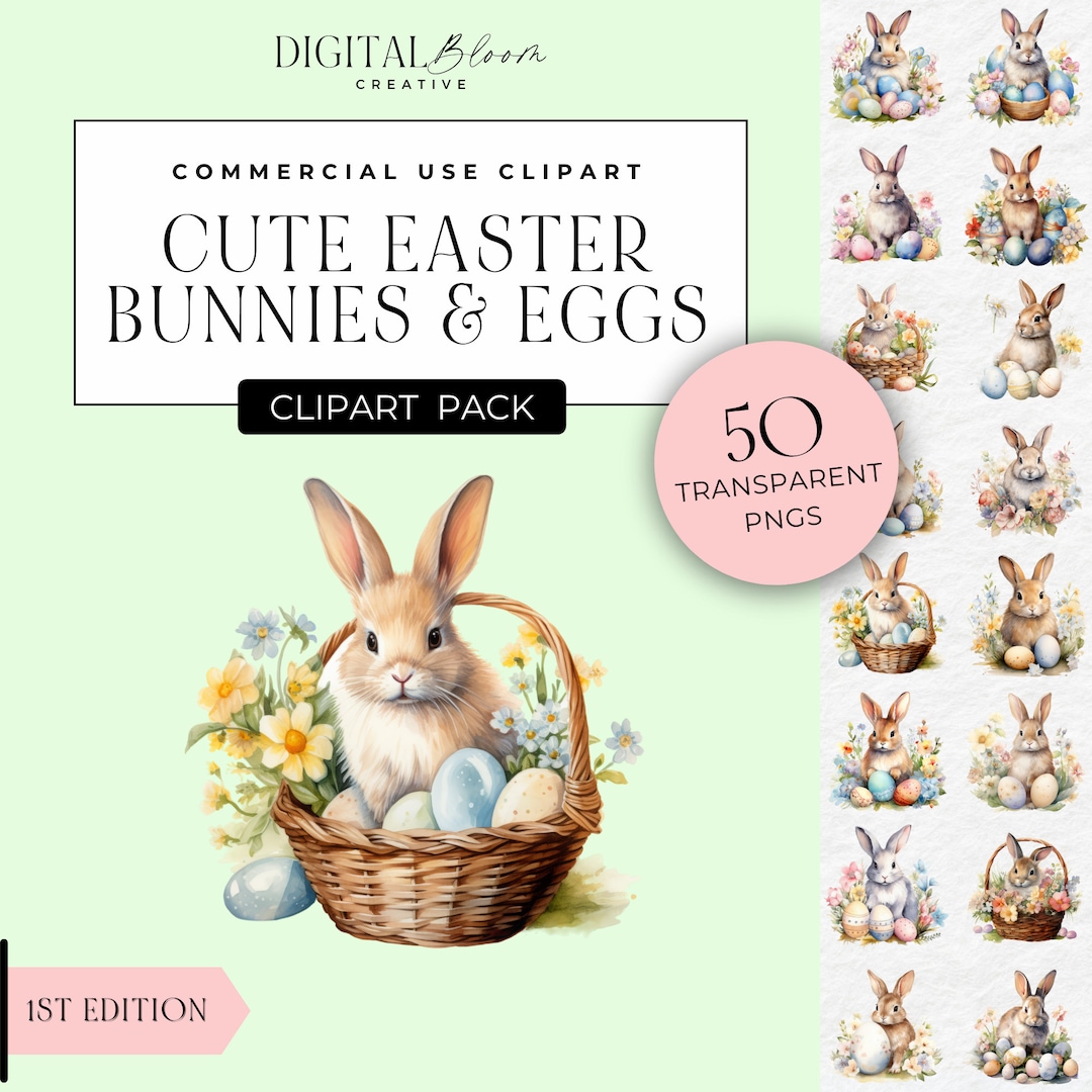 Easter Bunny Clipart Transparent, Cute Baby Rabbit, Transparent PNG ...