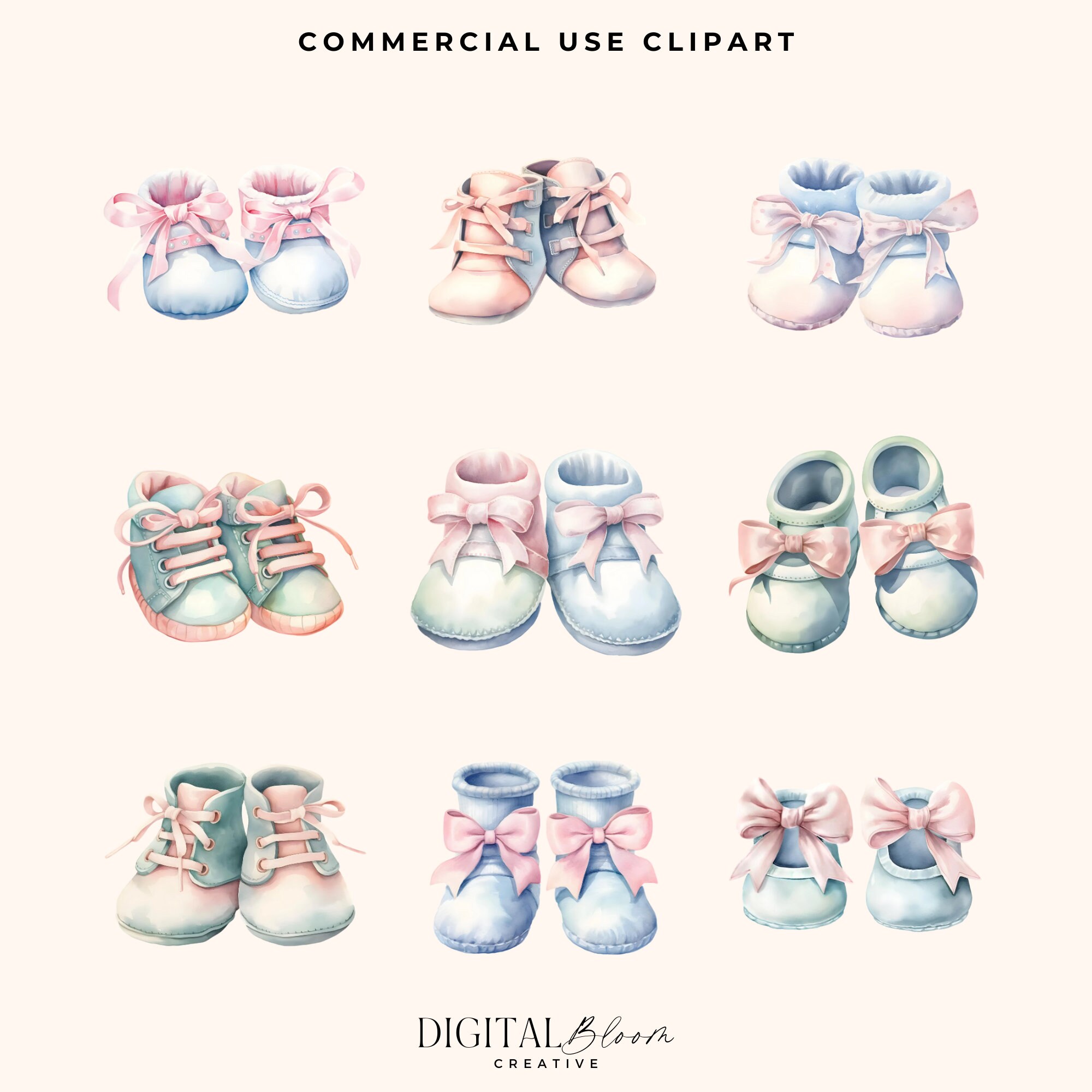 Baby Booties Clipart Boy Shoes Colorful Girls Booty Clip Art Newborn ...