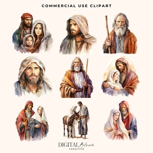 Biblical Clip Art Religious PNG Bible Characters Sunday School Graphics ...