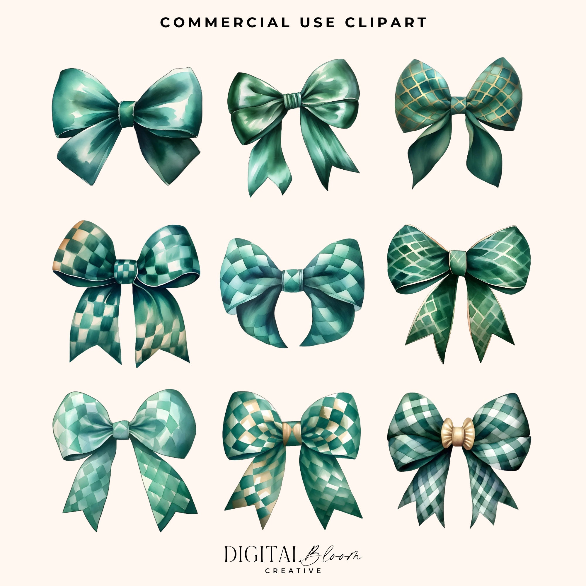 Ribbon Bow Clipart Transparent Png, Emerald Green Bow, Watercolor ...
