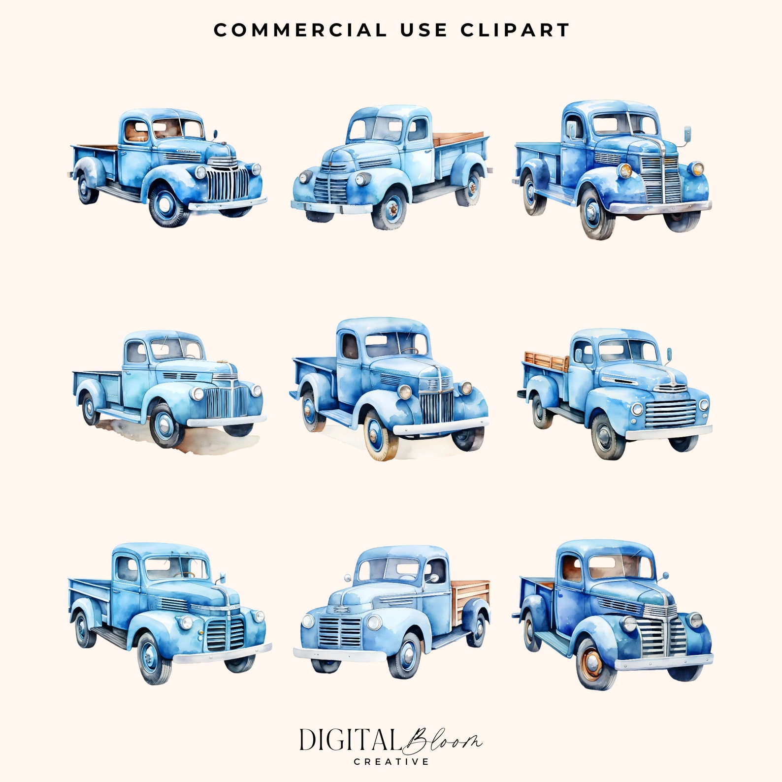 Little Blue Trucks Clipart Automobile PNG Car Graphics Pickup Truck PNG ...