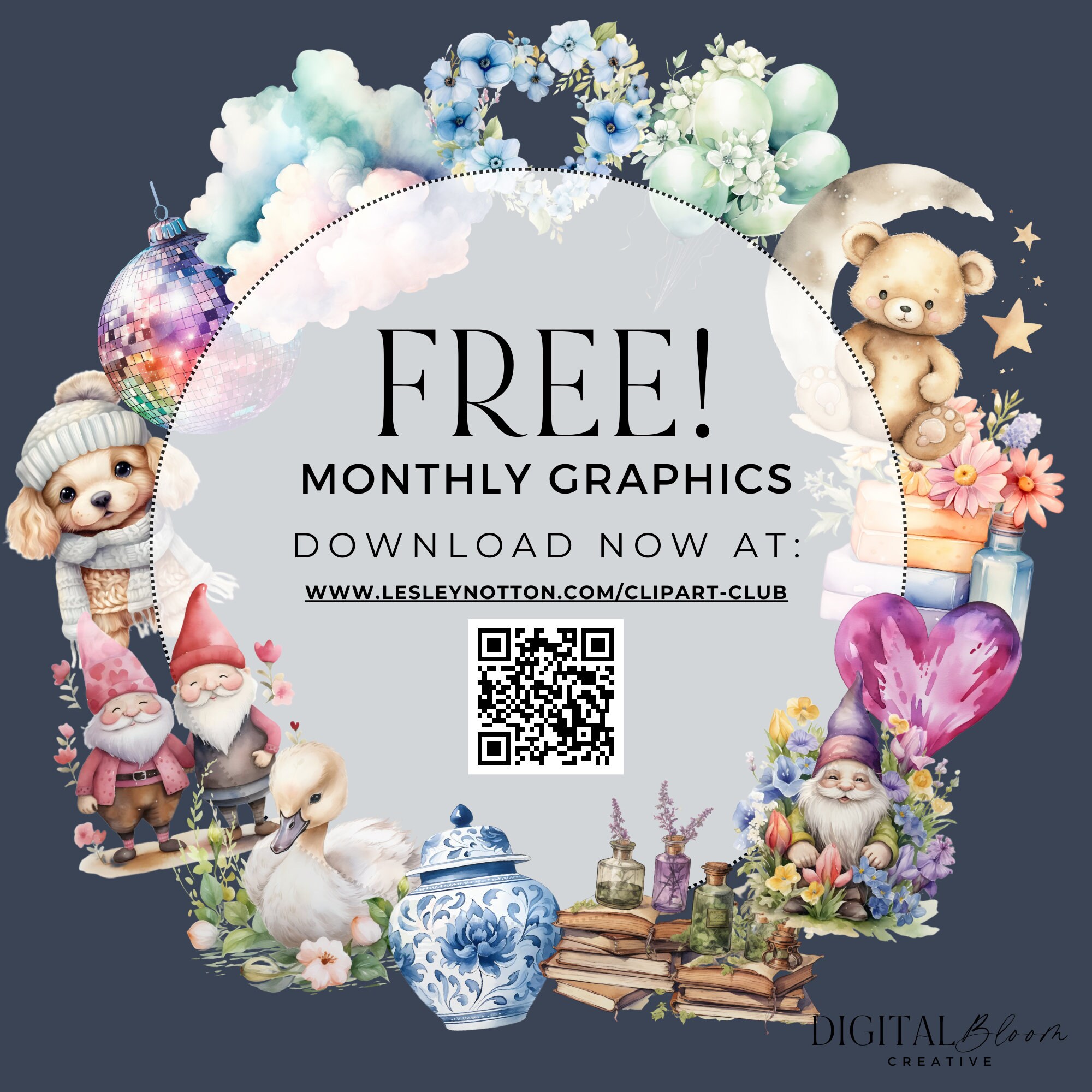 Full Moon Clipart Spooky Crescent Moon PNG Graphics Quirky Halloween ...