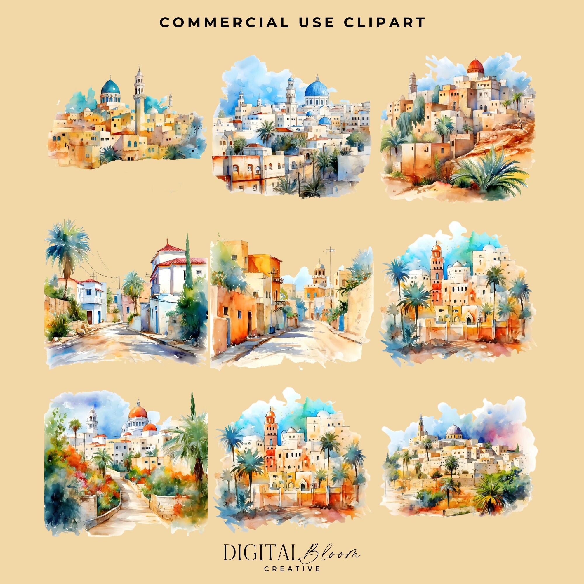 Israel Clipart, Israeli Culture PNG, Israel City Landscape, Jewish ...
