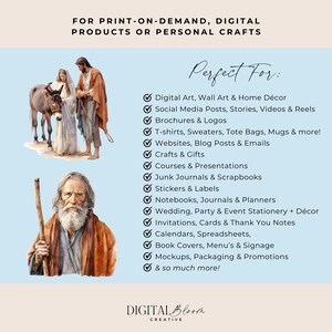 Biblical Clip Art Religious PNG Bible Characters Sunday School Graphics ...