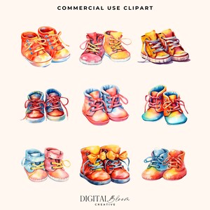 Baby Booties Clipart Boy Shoes Colorful Girls Booty Clip Art Newborn ...