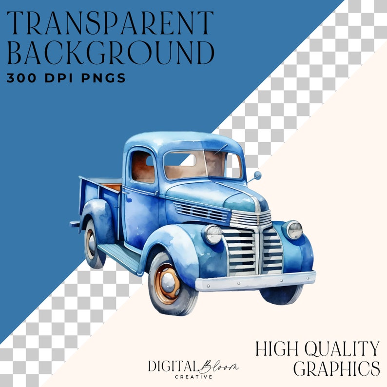 Little Blue Trucks Clipart Automobile PNG Car Graphics Pickup Truck PNG ...