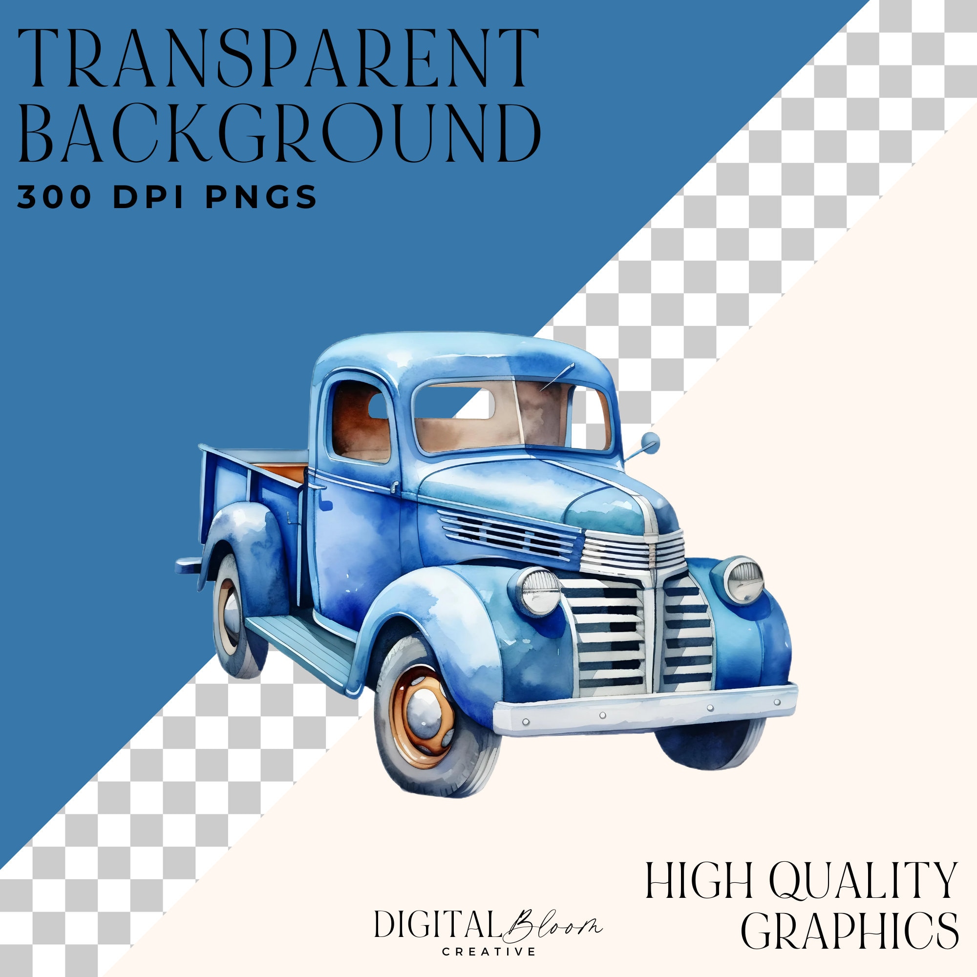 Little Blue Trucks Clipart Automobile PNG Car Graphics Pickup Truck PNG ...