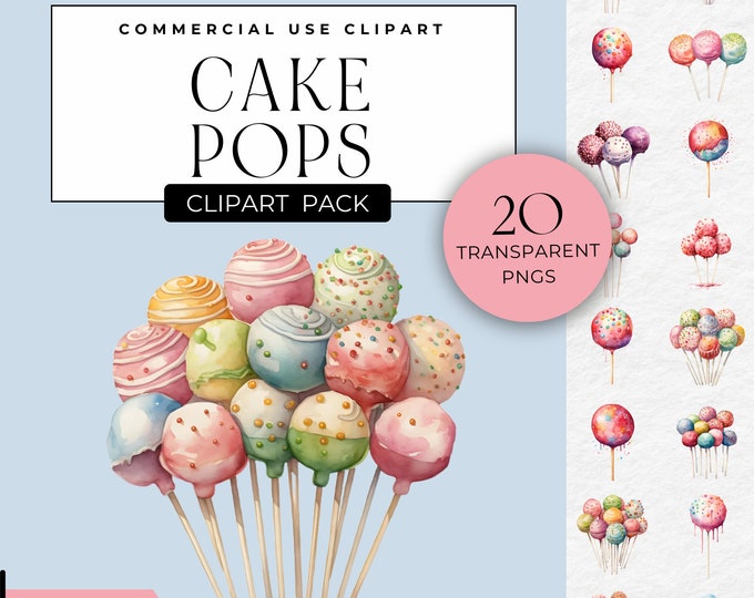 Cake Pop Clipart, Clip Art, Dessert Clipart Graphics, Food Clip Art ...