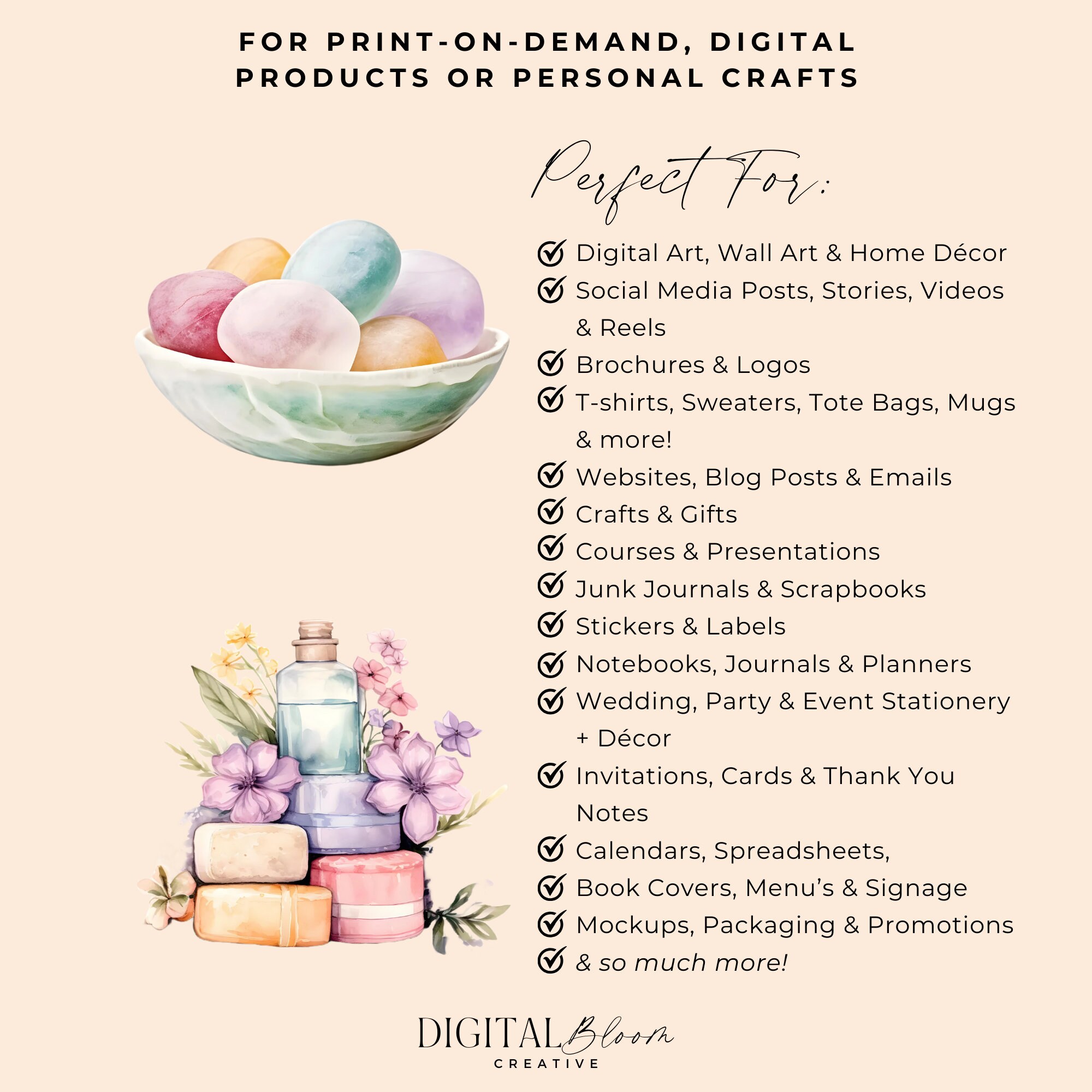 Handmade Soap Clipart Watercolor Bundle Bar of Herbal Fruit Soaps Spa ...