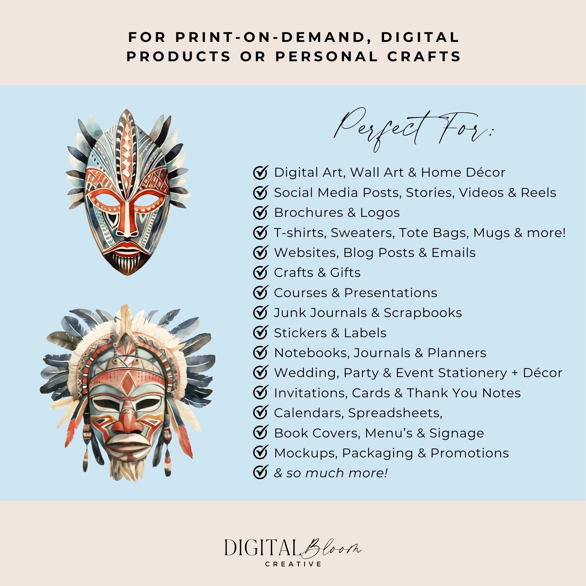 African Zulu Mask Clipart PNG Watercolor Indigenous Tribal Clip Art ...