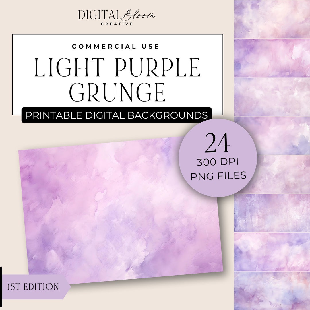 Light Purple Grunge Digital Paper Distressed Watercolor Pattern Vintage ...