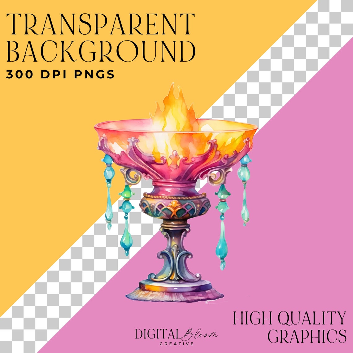 Fairy Lamp Clipart Magical Bright Glowing Fantasy Lantern Clip Art PNG ...