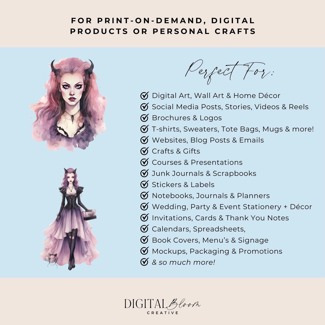 Pink Halloween Female Vampires Clipart Spooky Mansion PNG Graphics Cute ...