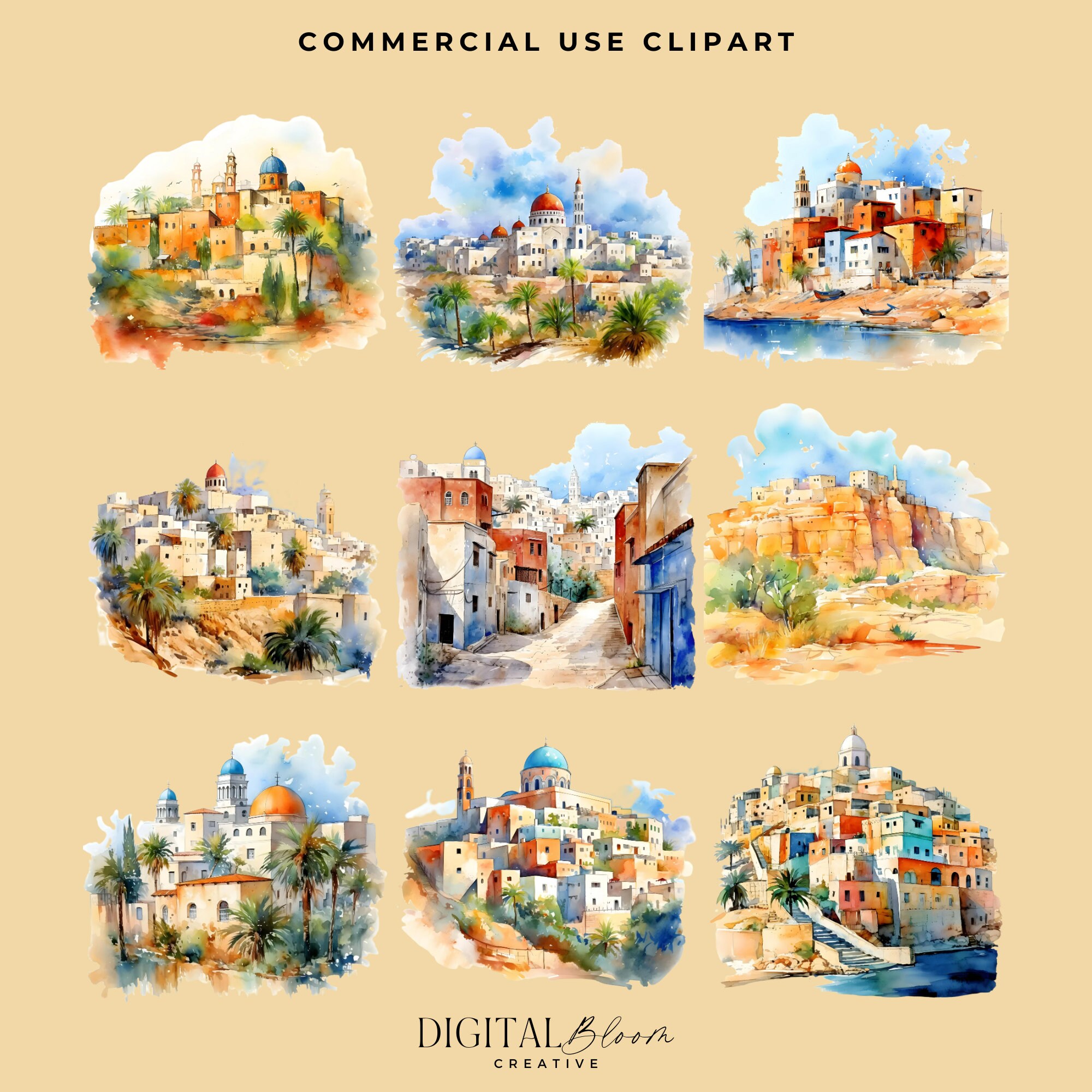 Israel Clipart, Israeli Culture PNG, Israel City Landscape, Jewish ...