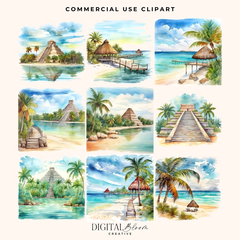 Cancun Clipart Summer Vacation PNG Nature Landscape Graphics Beach Clip ...