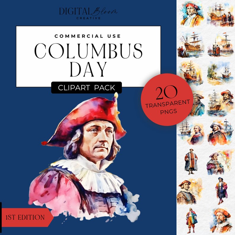 Columbus Day Clipart, Christopher Columbus Clip Art, Discovery of ...