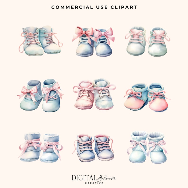 Baby Booties Clipart Boy Shoes Colorful Girls Booty Clip Art Newborn ...