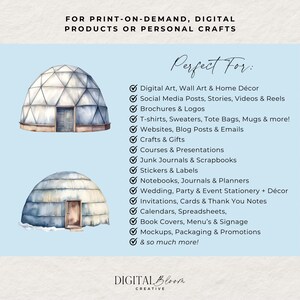 Igloo Clipart Eskimo Watercolor Clip Art North Pole PNG Winter Ice ...