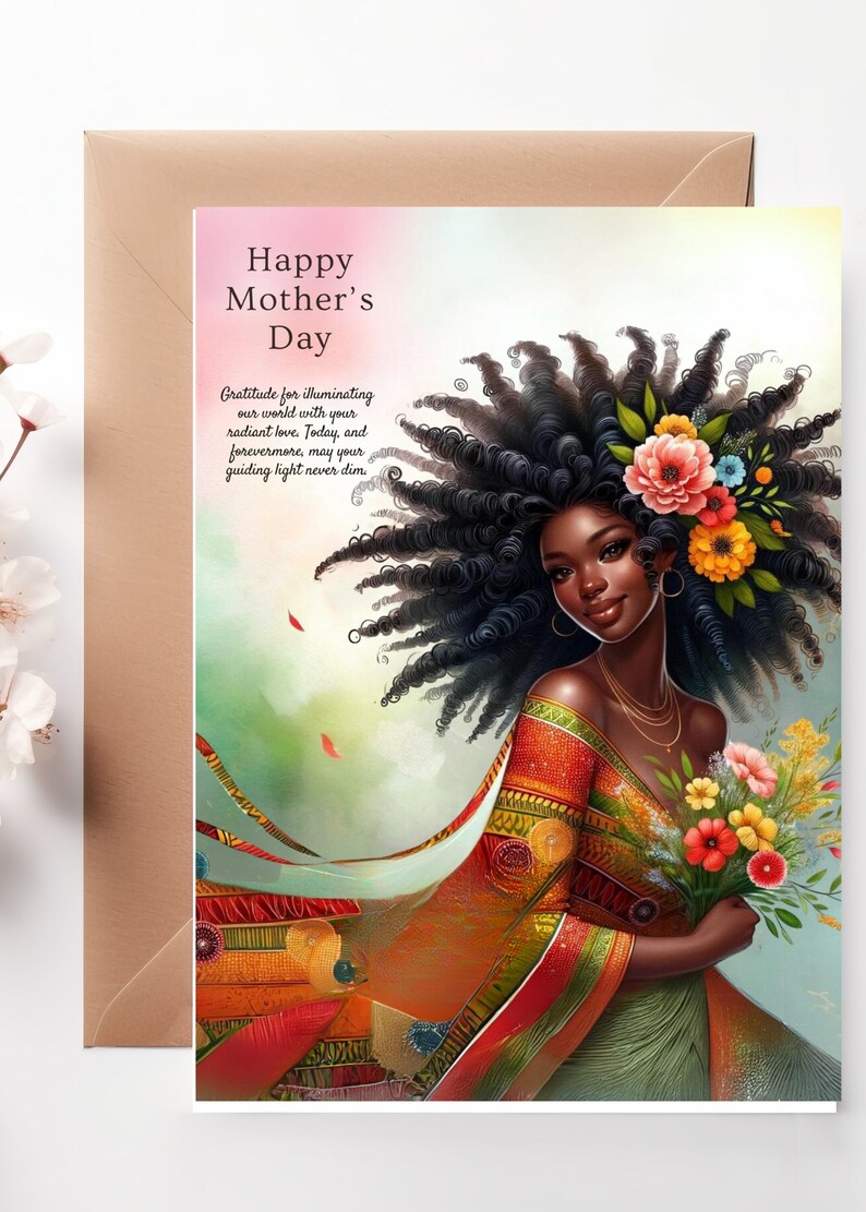 African American Mothers Day Card - Etsy