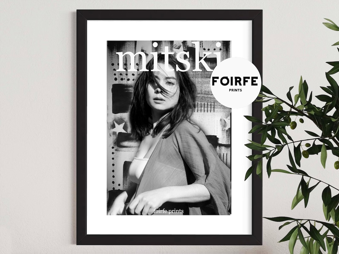 Mitski Poster, Black and White Digital Print, Mitski Present Gift Ideas ...