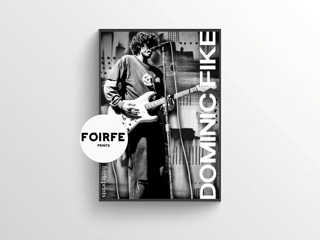 Dominic Fike, Black and White Poster, Digital Print, Urban, Home Decor ...