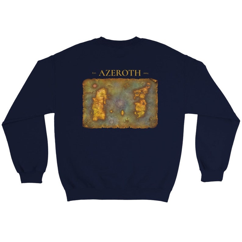 World of Warcraft: AZEROTH; Classic; Crewneck Sweatshirt - Etsy