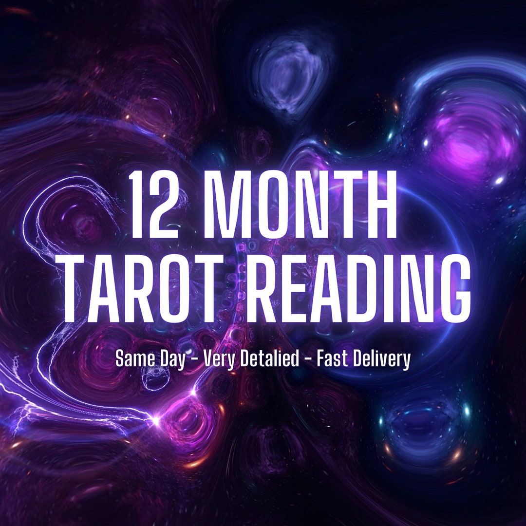 12 Monthly Tarot Reading, Tarot Reading, 12 Monthly Psychic Reading, 12 ...