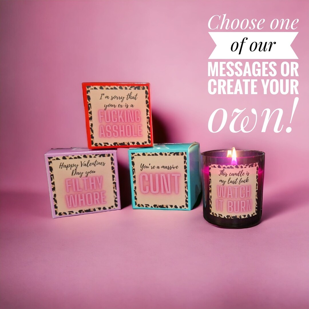 Rude Candles, Inappropriate Gift, Funny Secret Santa, Personalised ...