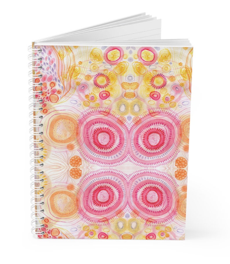 PINK SPIRAL NOTEBOOK - Etsy