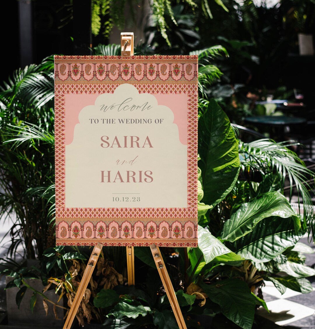 Welcome Wedding Sign - Digital - A1 , A2 , A3 - Modern & Contemporary ...