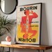 Vintage Bourin French Advertising Poster: Retro Restaurant Art (digital ...
