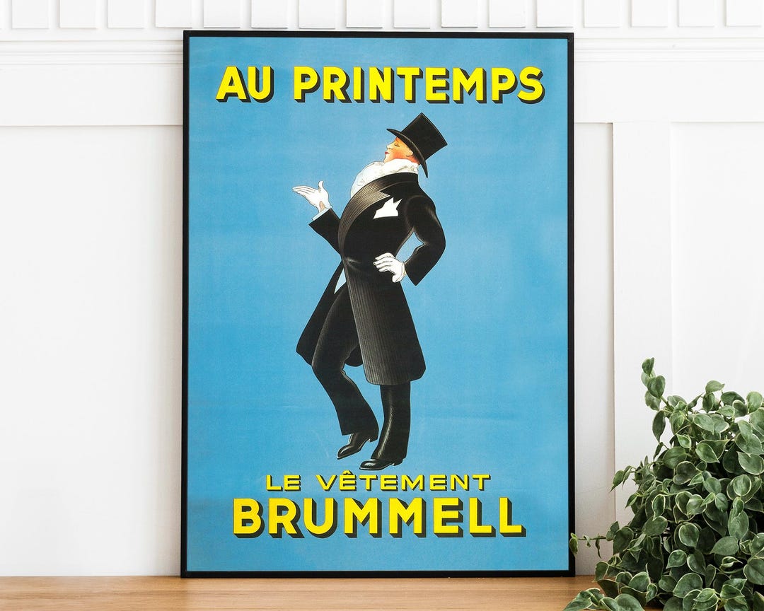 Retro Fashion Poster: Au Printemps Advertisement (digital Download) - Etsy